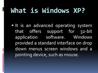 Microsoft windows operating concept | PPTX