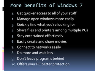 Microsoft windows operating concept | PPT