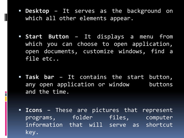 Microsoft windows operating concept | PPT