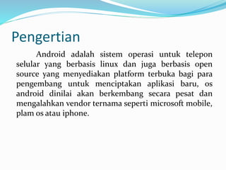 Microsoft windows vs adroid | PPT