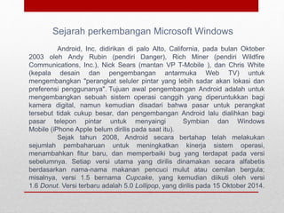 Microsoft Windows VS ANdroid | PPT