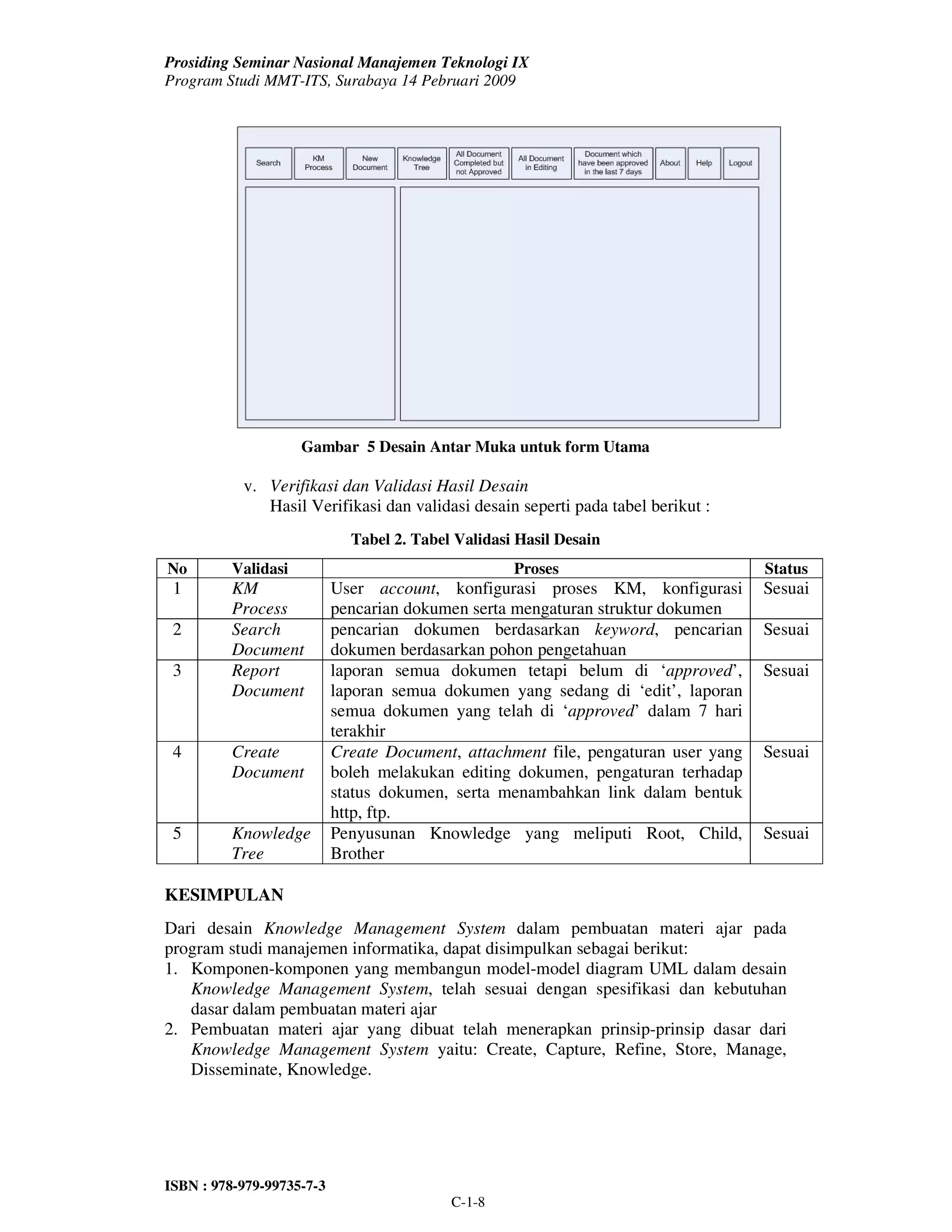 ANALISIS DAN DESAIN KNOWLEDGE MANAGEMENT SYSTEM | PDF