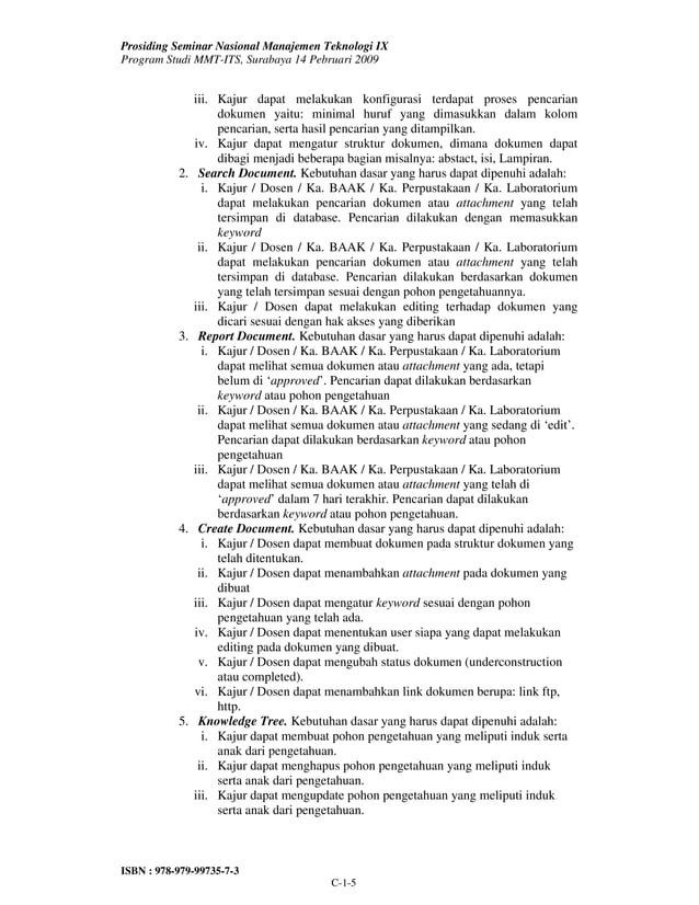 ANALISIS DAN DESAIN KNOWLEDGE MANAGEMENT SYSTEM | PDF