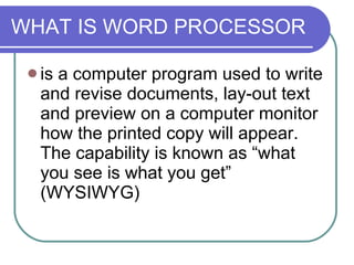 Microsoft word | PPT