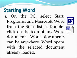 Microsoft word | PPT