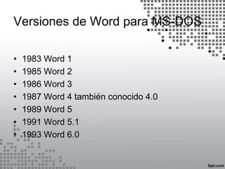 Microsoft word | PPTX
