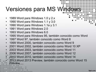 Microsoft word | PPTX