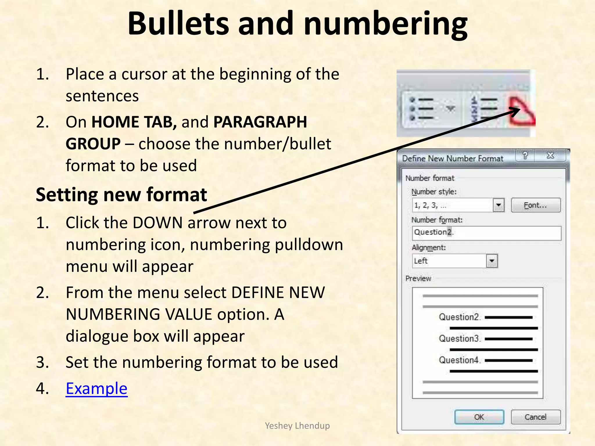 Microsoft word - editing and formatting a question paper document | PPTX