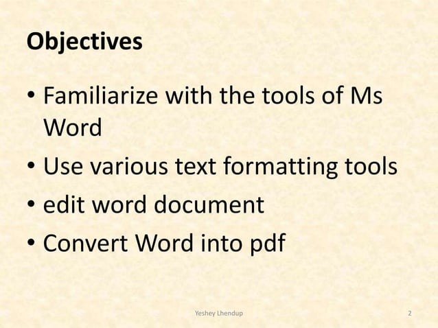 Microsoft word - editing and formatting a question paper document | PPTX