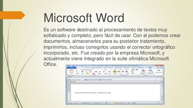 Microsoft word