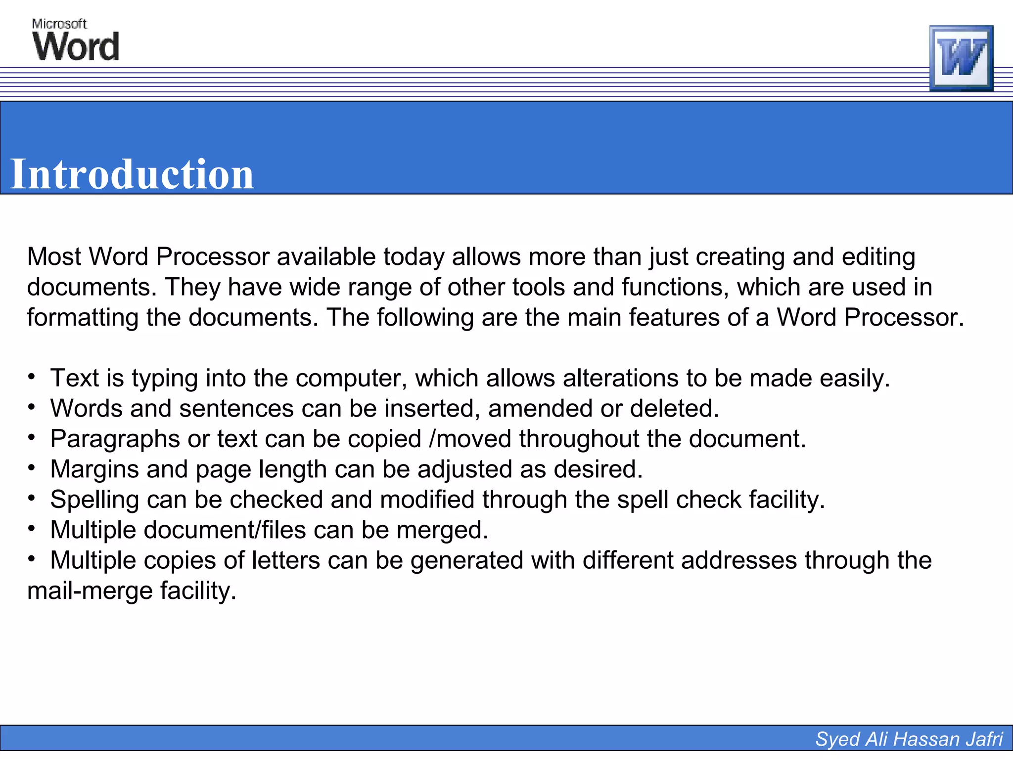 Microsoft word | PPT