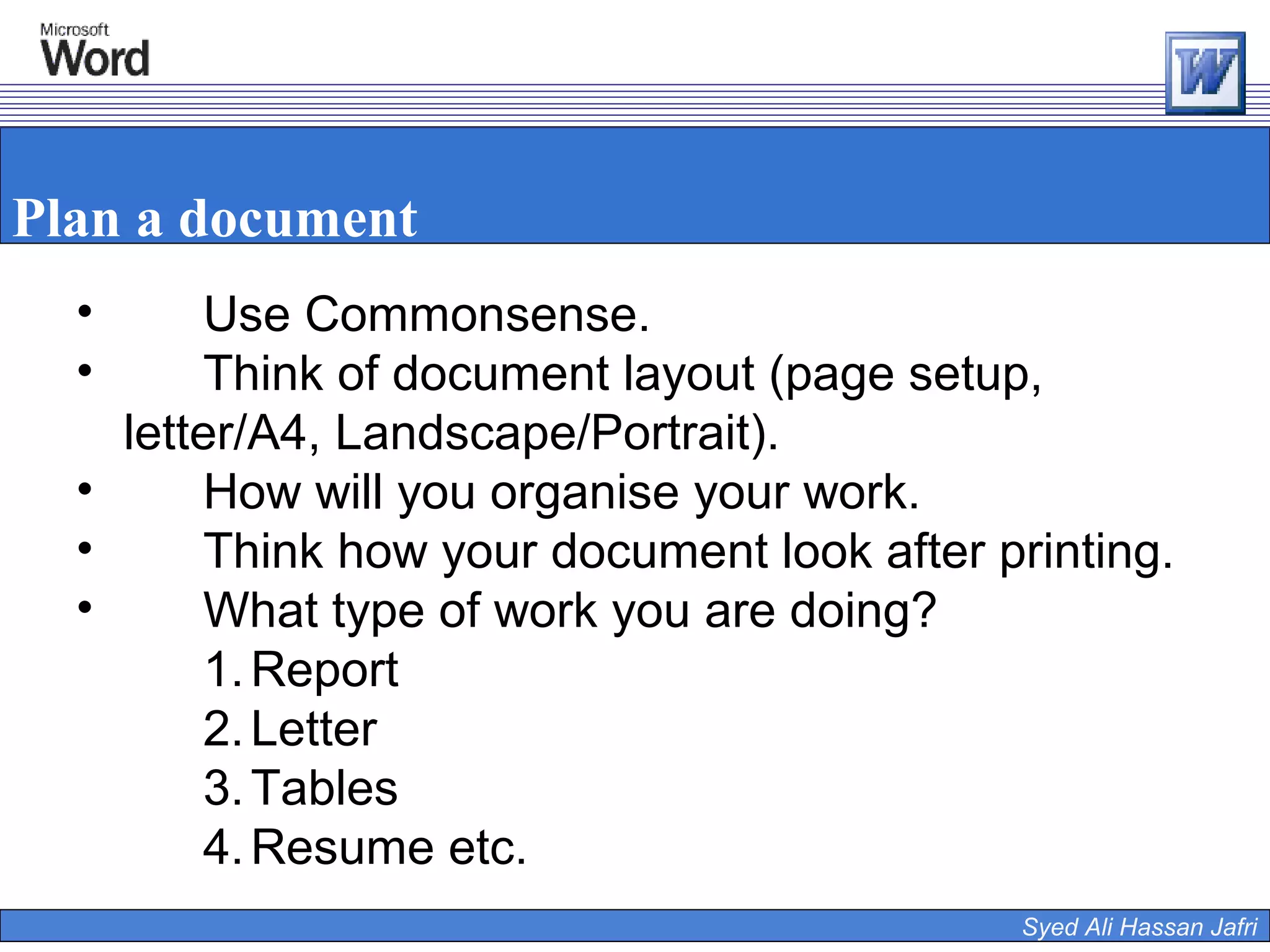 Microsoft word | PPT