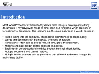 Microsoft word | PPT