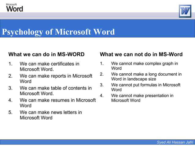 Microsoft word | PPT