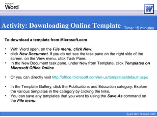 Microsoft word | PPT