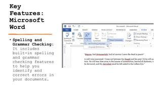Microsoft Word.pptx | Desktop Publishing | Computer Software and Applications