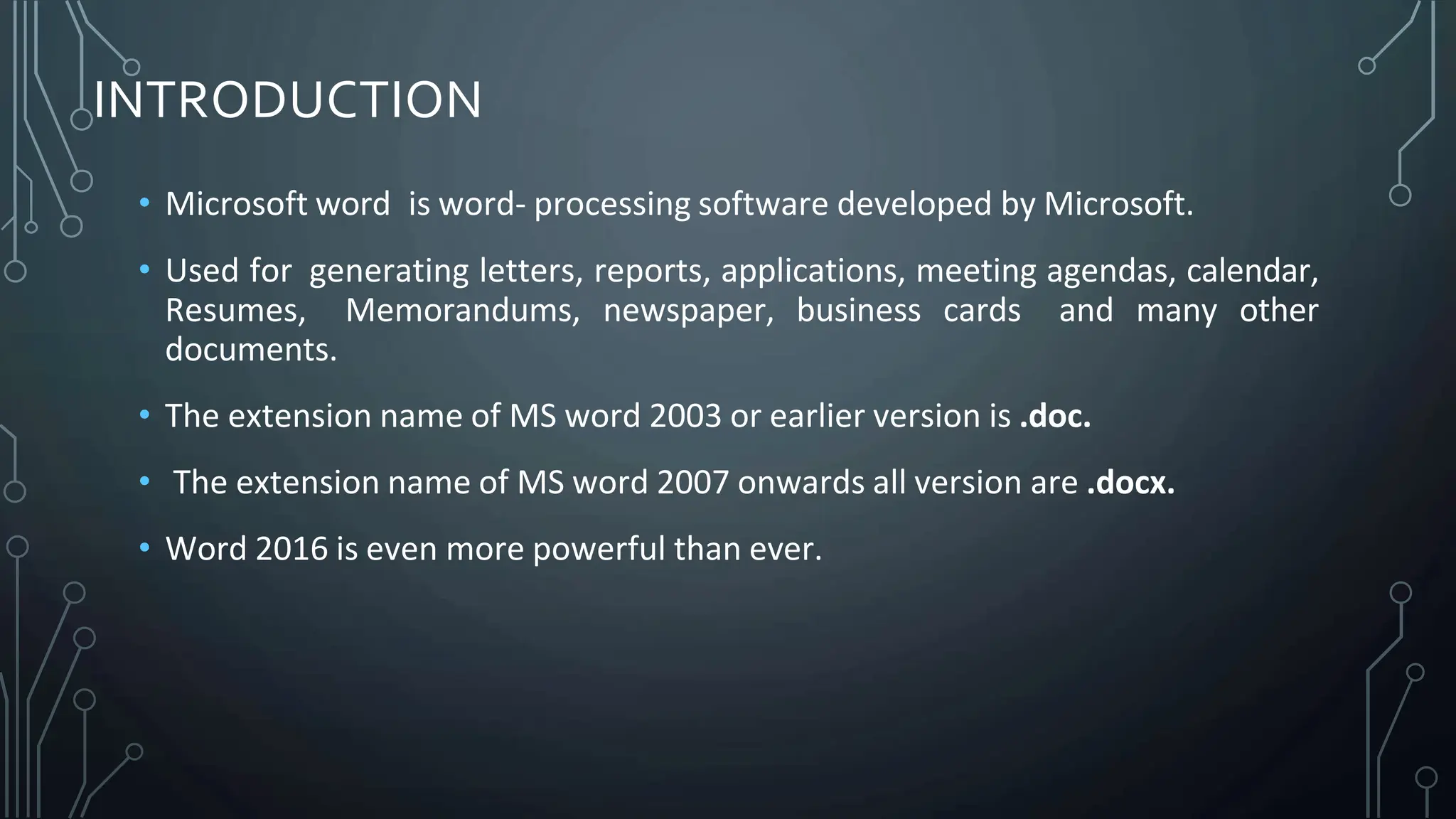 Microsoft Word.pptx | Desktop Publishing | Computer Software and Applications