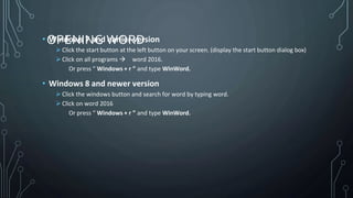 Microsoft Word.pptx | Desktop Publishing | Computer Software and ...