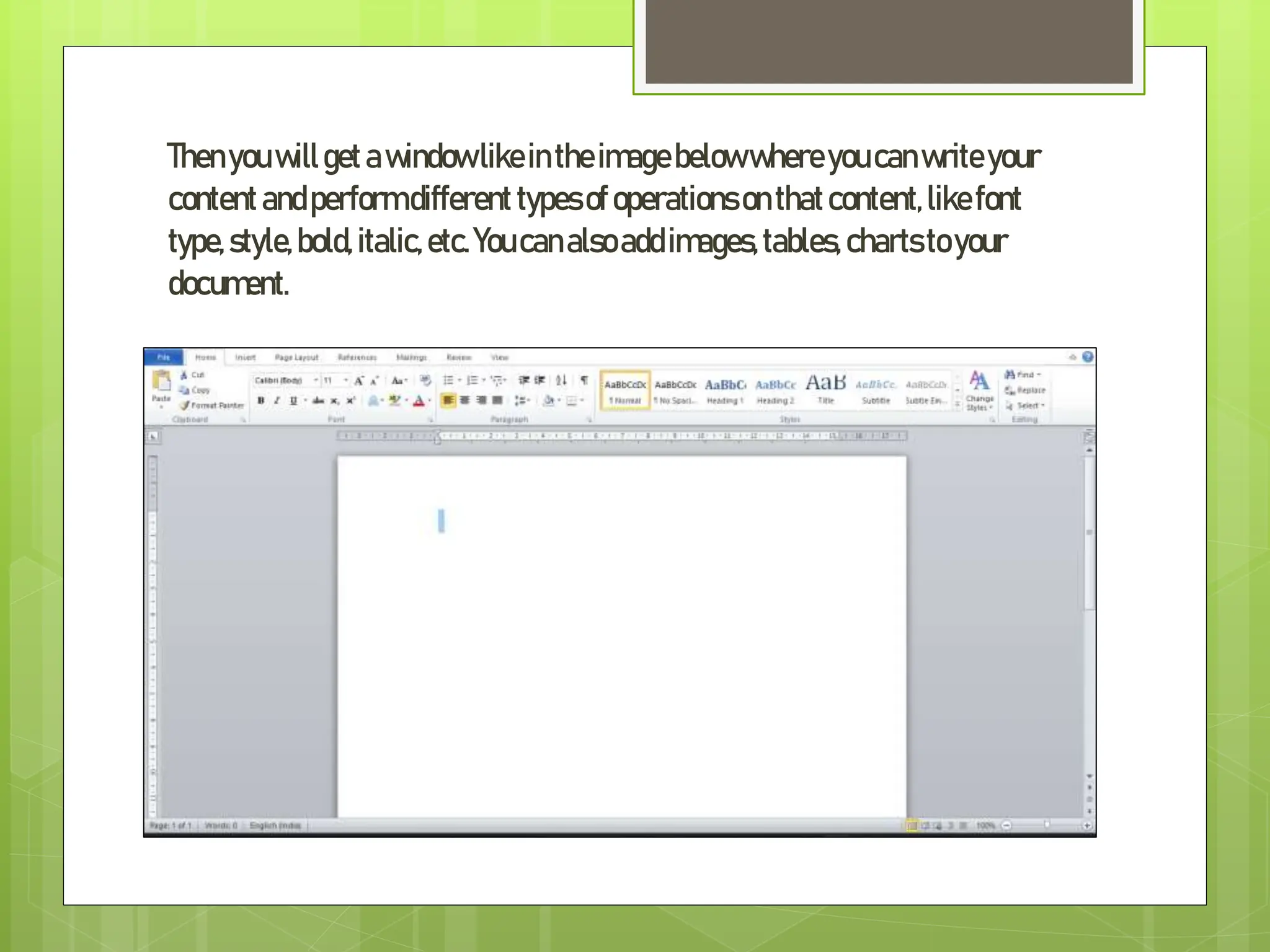 Microsoft word | PPTX