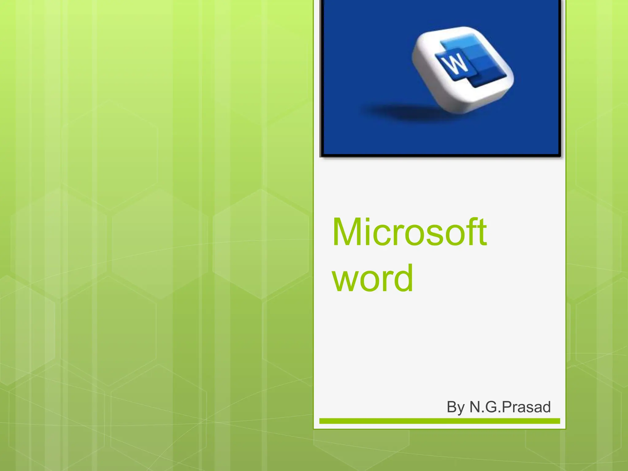 Microsoft word | PPT