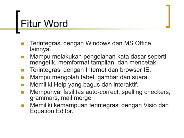 MENGENAL MICROSOFT WORD SEBAGAI PENGOLAH KATA.ppt