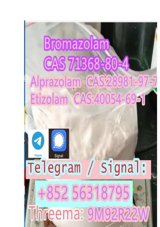 Bromazolam CAS 71368-80-4 high quality opiates, Safe transportation, 99 ...