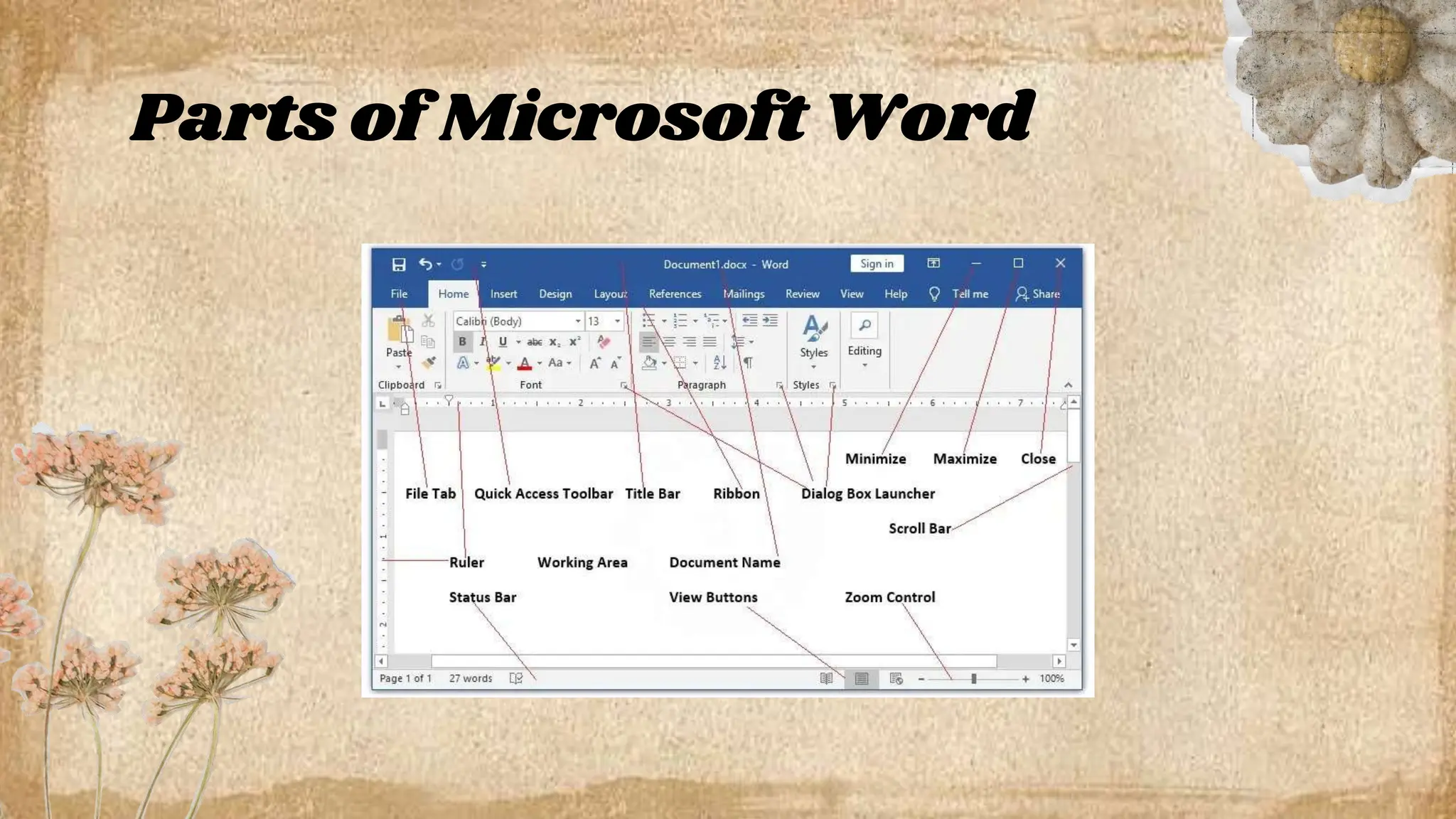Microsoft Word Basic Parts and Function.pptx