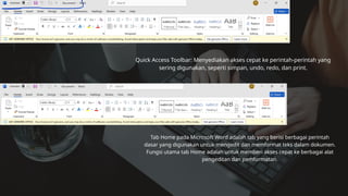 microsoft word pengenalan sejarah langkah dan versi | PPTX