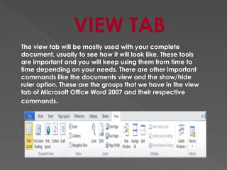 Comprehensive Guide to Microsoft Word Features and Interface | PPTX