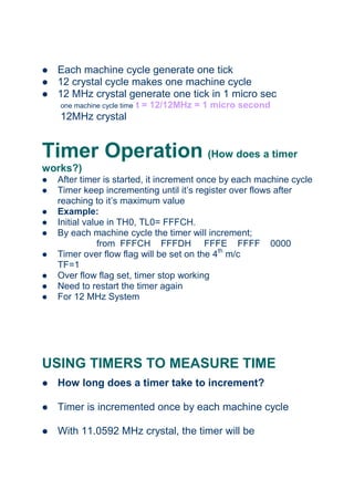 8051 timers--2 | PDF