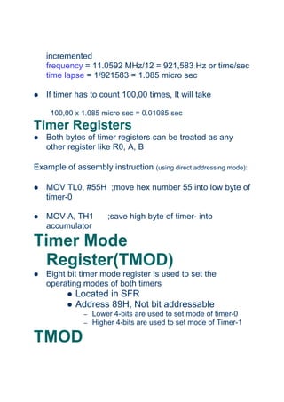 8051 timers--2 | PDF