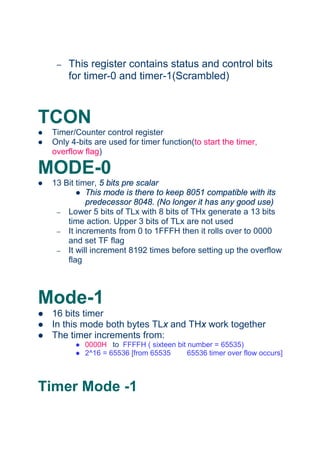 8051 timers--2 | PDF