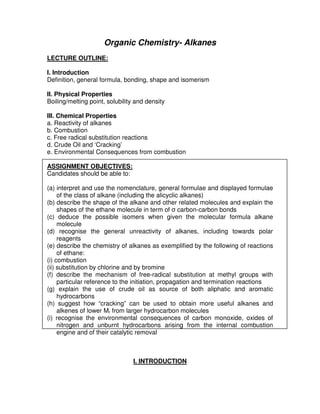 Microsoft word alkanes | PDF