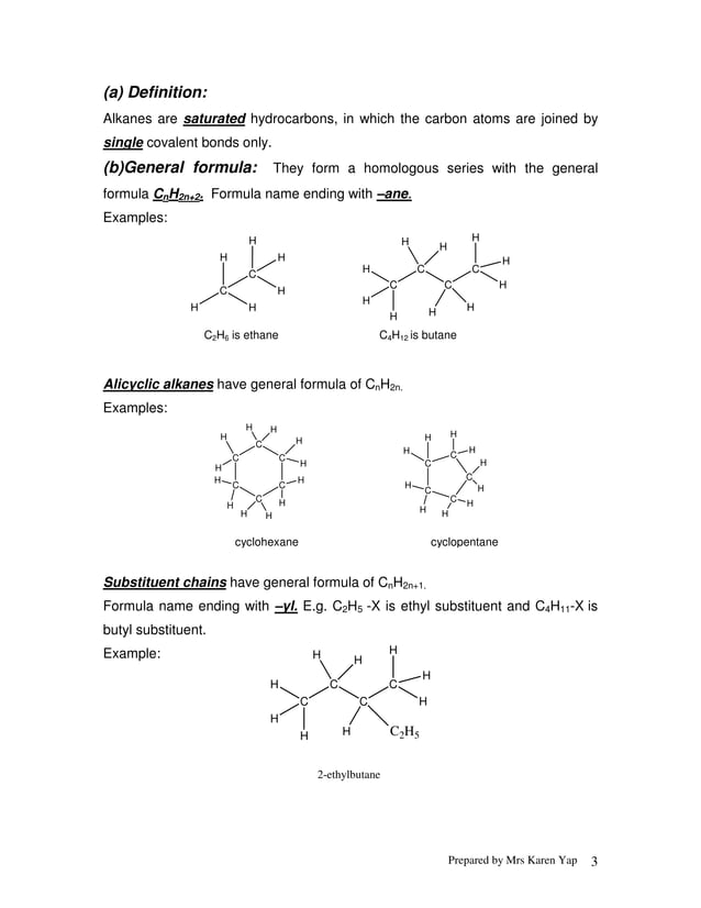 Microsoft word alkanes | PDF