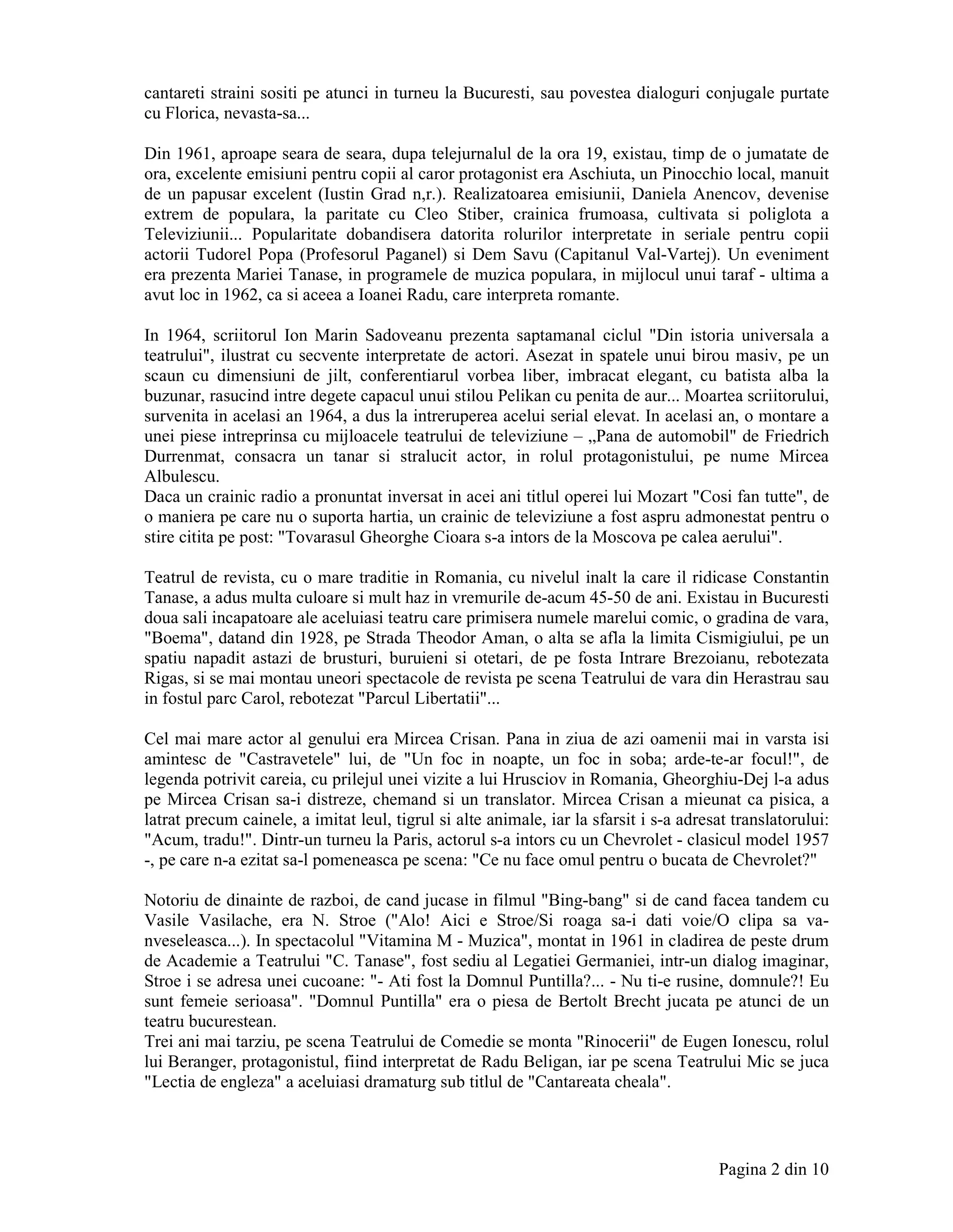 Amintiri din tinereţea celor peste 50 de ani | PDF