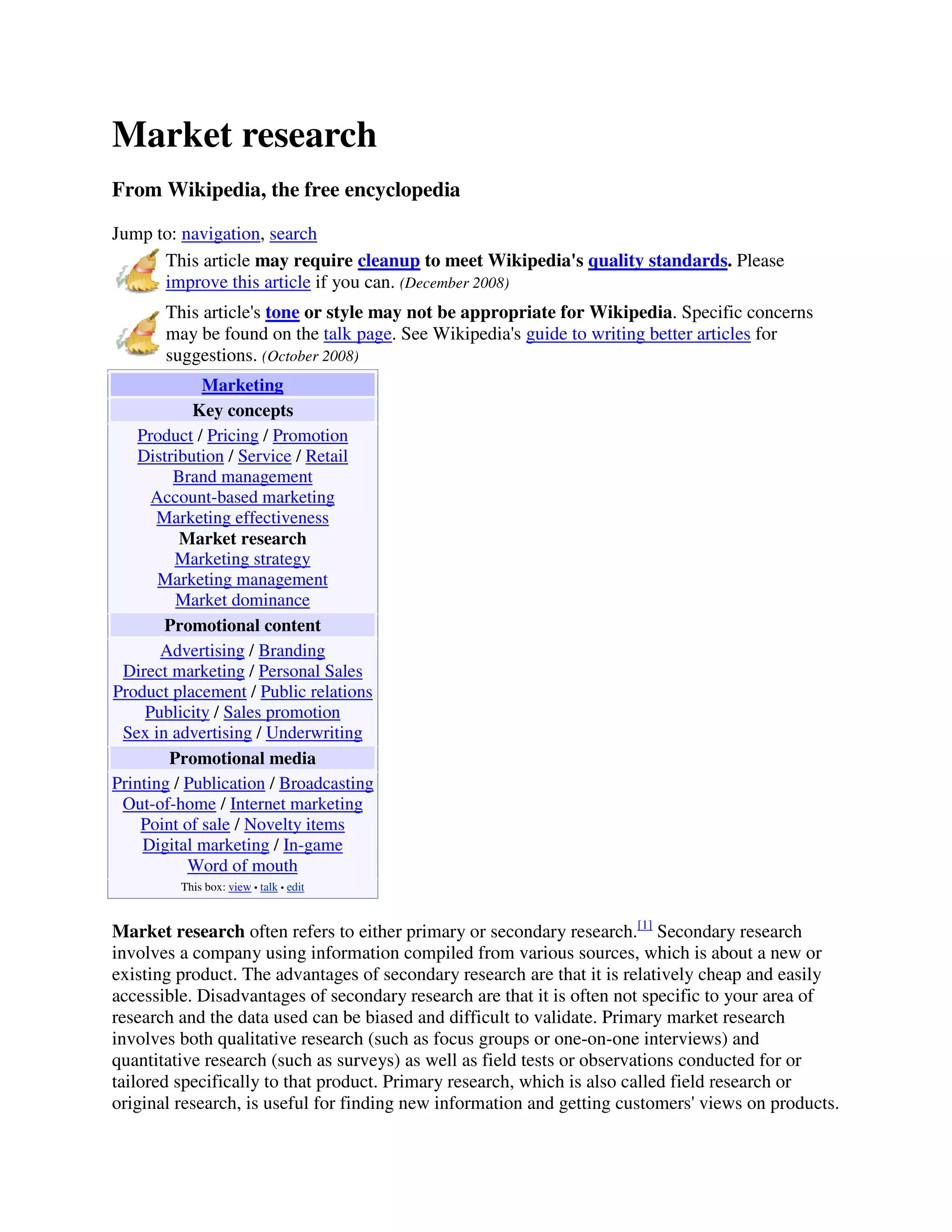 Market Reasearch | PDF