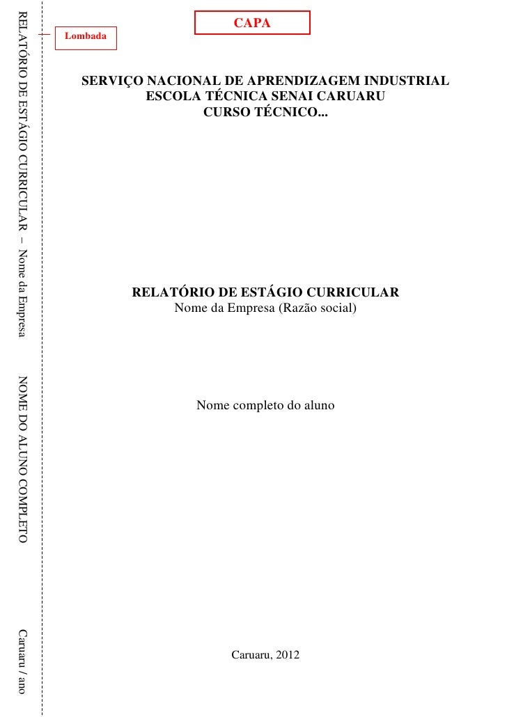 Relatorio Tecnico Pronto Word Abnt