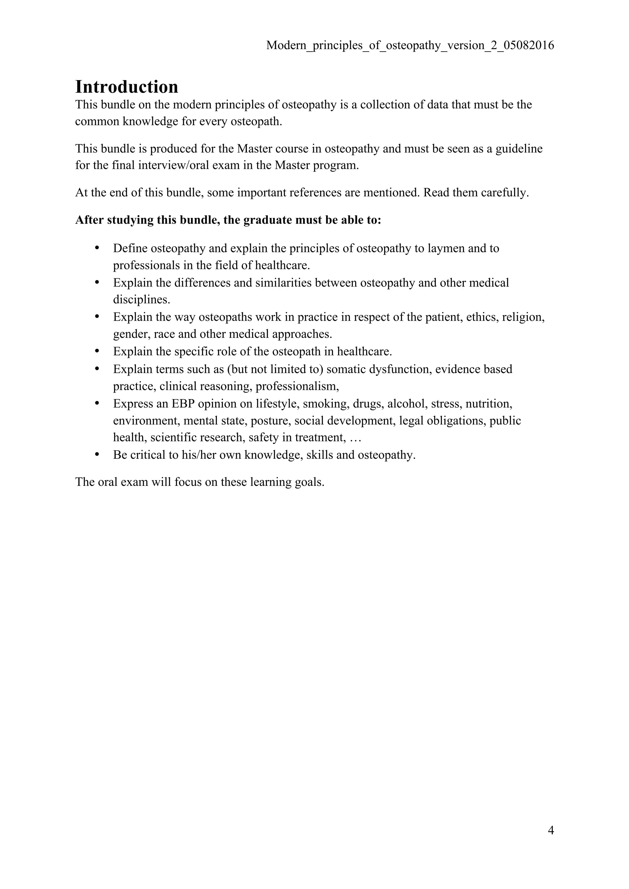 Modern Principles of Osteopathy | PDF