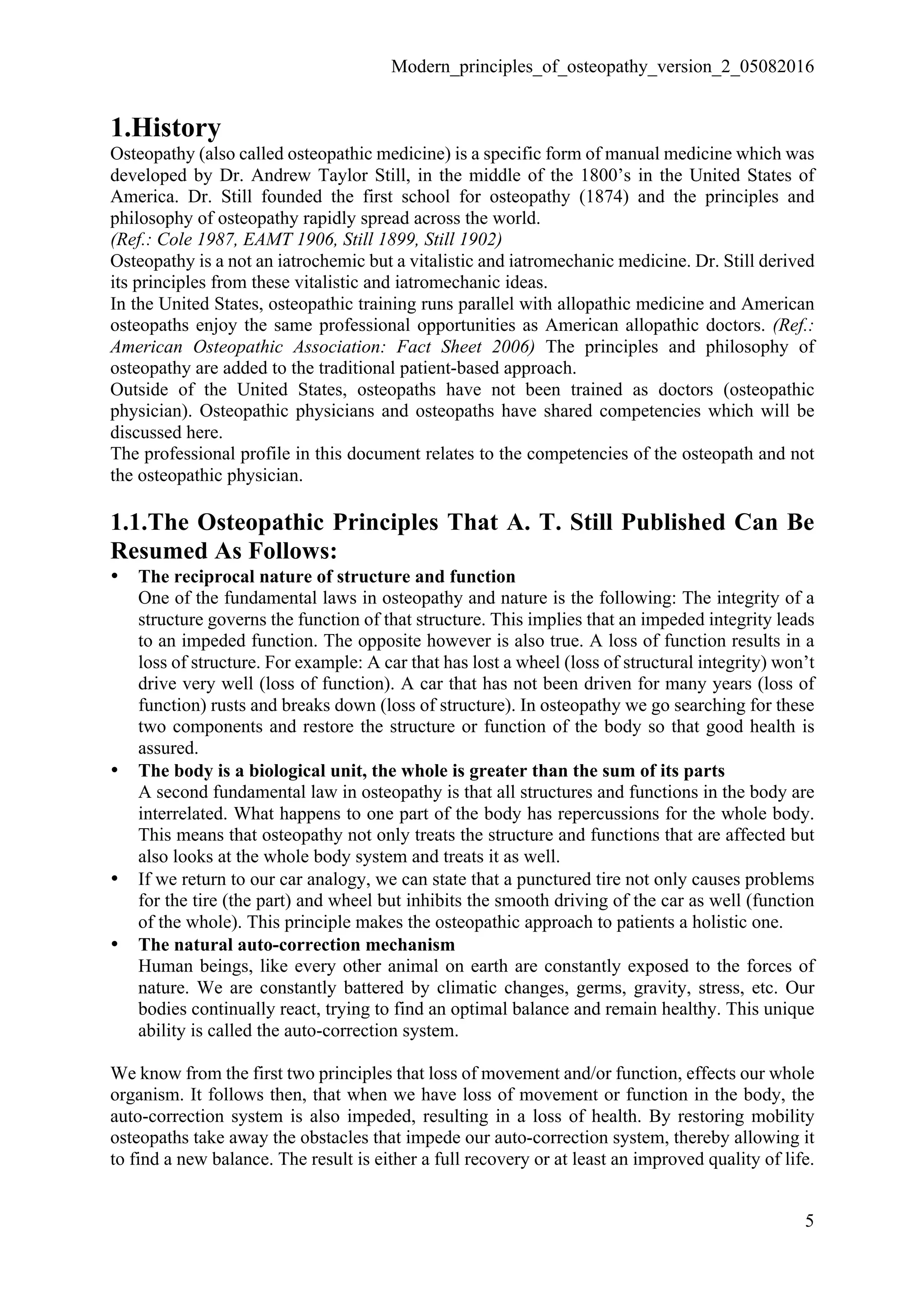 Modern Principles of Osteopathy | PDF