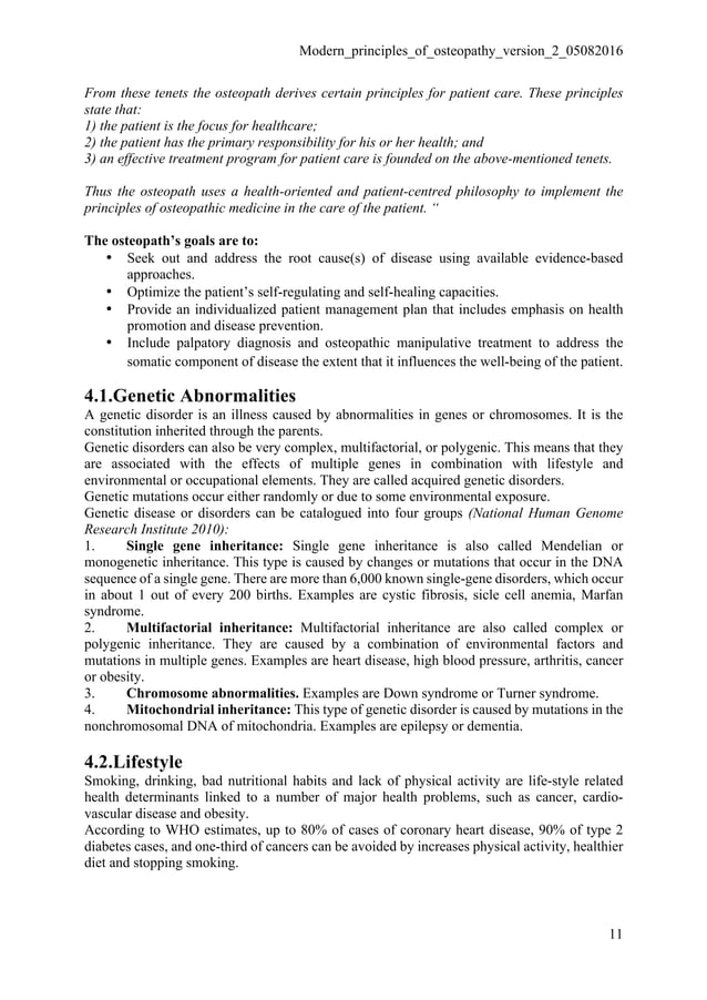 Modern Principles of Osteopathy | PDF