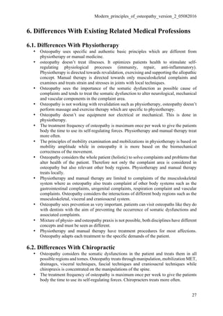 Modern Principles of Osteopathy | PDF