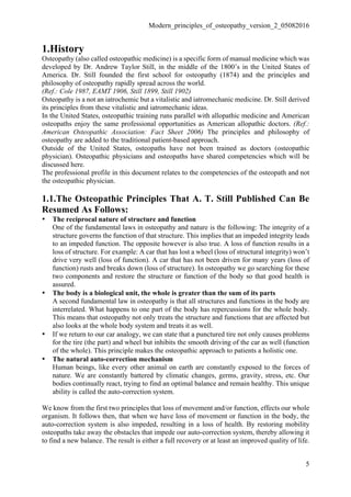 Modern Principles of Osteopathy | PDF