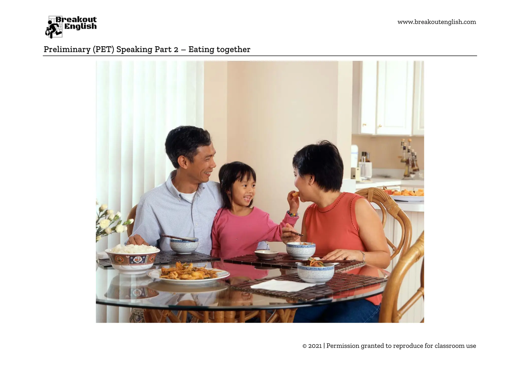 Microsoft Word - Preliminary (PET) Speaking Part 2 - Pictures - Eating.pdf