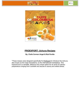 Microsoft word proexport-recetas sweet & sour uchuva sauce ingles- | PDF