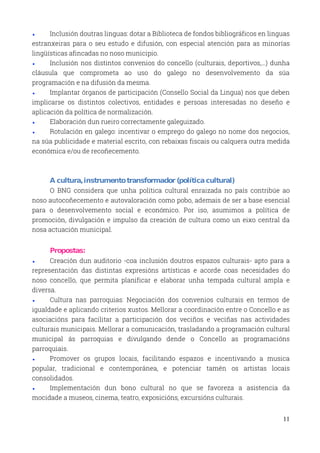 Programa electoral do BNG do Porriño | PDF