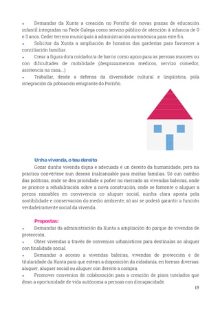 Programa electoral do BNG do Porriño | PDF