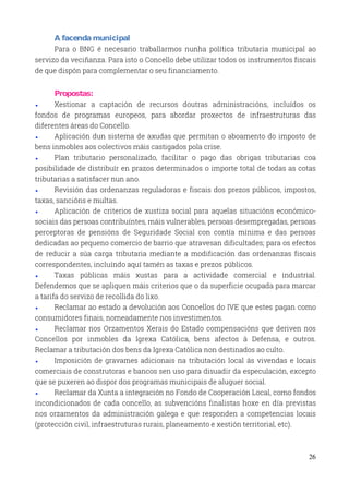 Programa electoral do BNG do Porriño | PDF