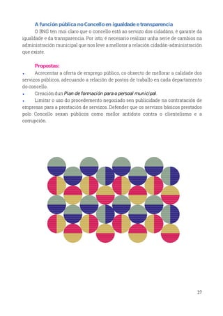 Programa electoral do BNG do Porriño | PDF