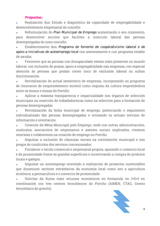 Programa electoral do BNG do Porriño | PDF