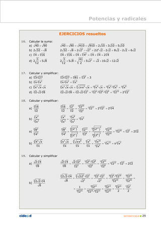 Guía de estudio MATEMÁTICA 3er año C y D. prof LUISA MENDOZA | PDF